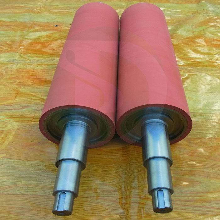 Orange Red Polyurethane Rubber Roller